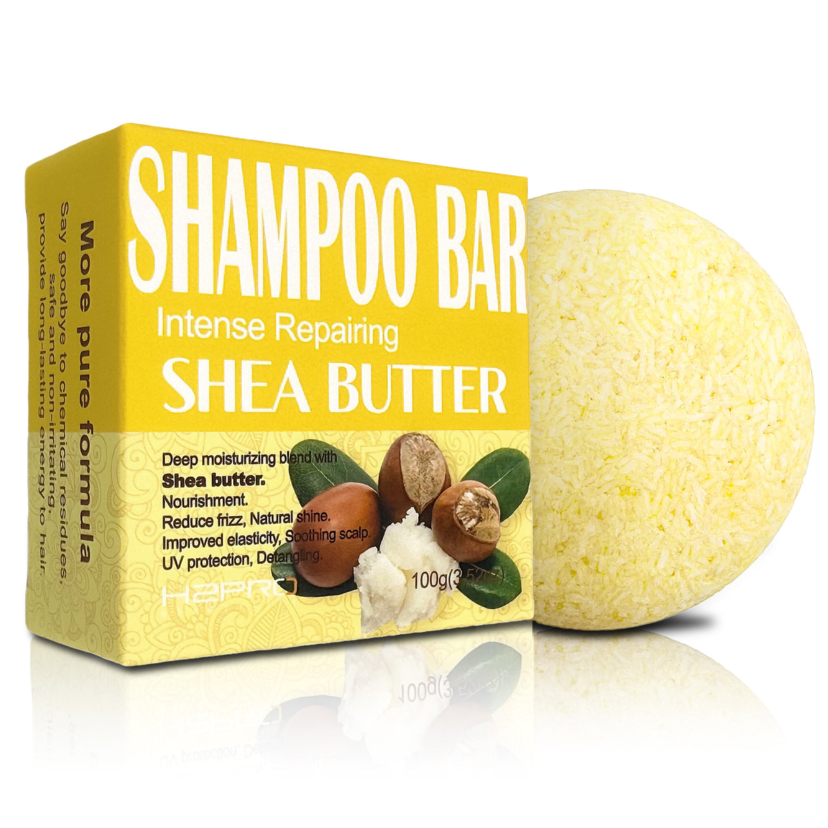 H2PRO SHAMPOO BAR INTENSE REPAIRING SHEA BUTTER (3.52 oz / 100 g) - SB ...